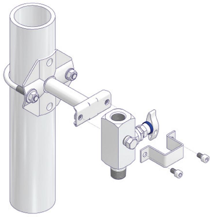 2 pipe mounting bracket store