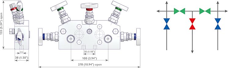 AS-Schneider - 5 Valve Manifolds 5A Type
