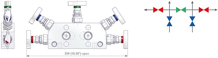 AS-Schneider - 5 Valve Manifolds W5RA Type