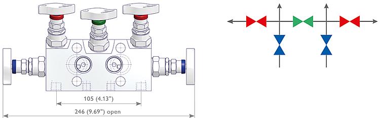 AS-Schneider - 5 Valve Manifolds W5GA Type