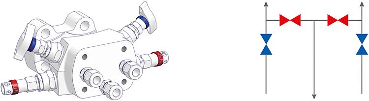 AS-Schneider - 4 Valve Manifolds B Type